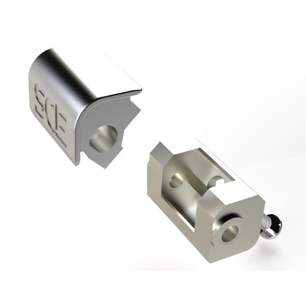 Saginaw Control & Engineering Door Hinge Assembly, 6 in. H x 6 in. W x ...