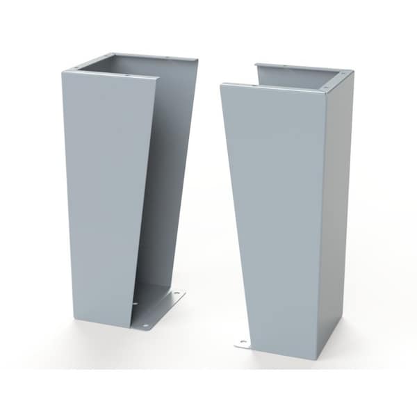 Saginaw Control & Engineering Floor Stand Kit, 24 in. H x 10 in. W x 9. ...