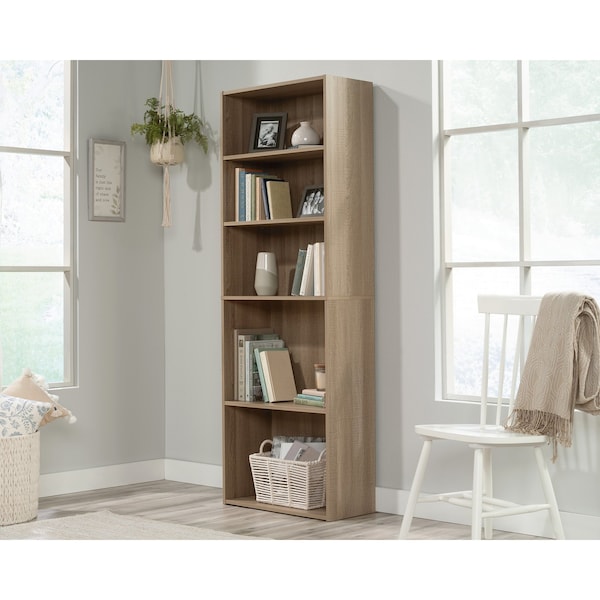 Sauder Beginnings Beginnings 5-Shelf Bookcase So , Three adjustable ...