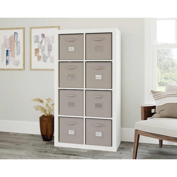 Sauder Stow-Away 8-cube Organizer Wh , Versatile design creates endless ...