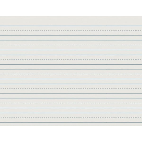 School Smart Skip-A-Line Ruled Writing Paper, 3/4 Inch Ruled Long Way ...