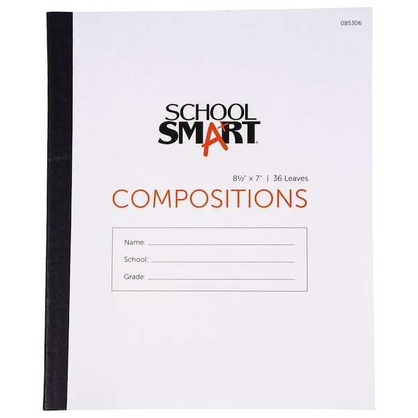 School Smart PAPER COMP BOOK 8.5X7 NO MARGIN 36 SHTS PMMK37127SS-5987 ...