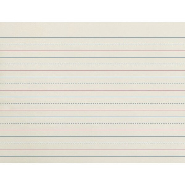 School Smart PAPER NEWSPRINT R+B 10.5X8 3/4IN RULED LW REAM PK GR2-DOT ...