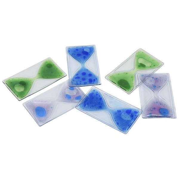 Abilitations Mini-Timer Gel Fidgets, Multicolor, 6 PK 9535376 | Zoro