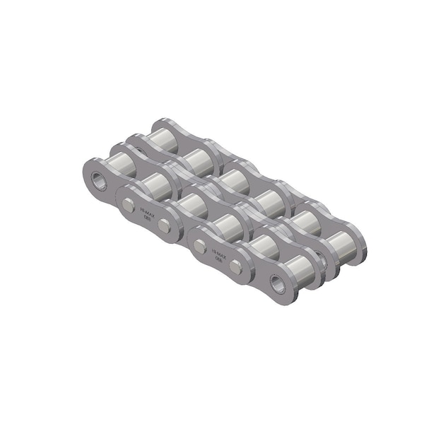 Maxco Chain 08B-2 Riv Iso Bs RllrChn, DblStrnd, 10Ft Bx, 1/2" Pit, 08B ...