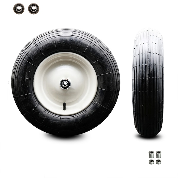 Service Caster 16" UNV Wheelbarrow Wheel w/5/8" Bore - Spacers for 3 ...