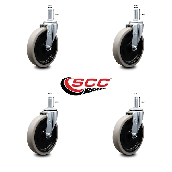 Service Caster Cambro 41076 Swivel Caster Replacement Set - BC340KD ...