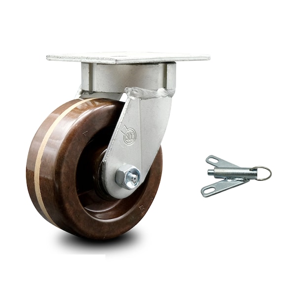 Service Caster 5 Inch Kingpinless High Temp Phenolic Wheel Swivel ...