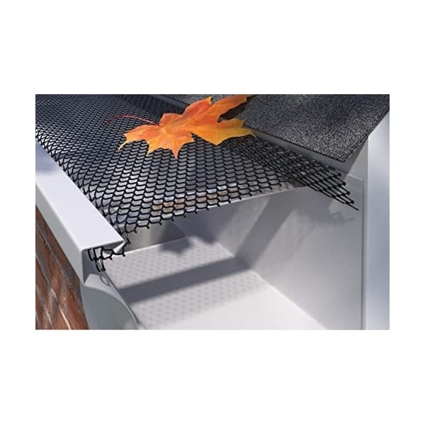 E-Z-Gutter Guard E-Z-ZipTight Powder Coated Steel Mesh Gutter Guards ...