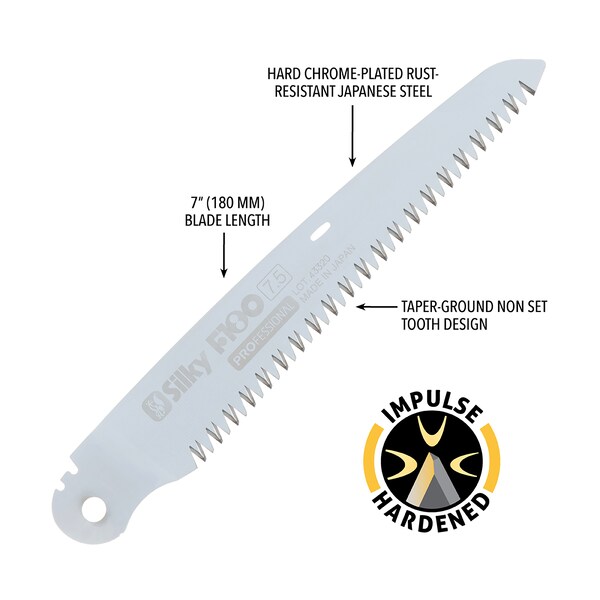 Silky Saws Silky Replacement Blade Only F180 180mm Large Teeth 144-18 ...