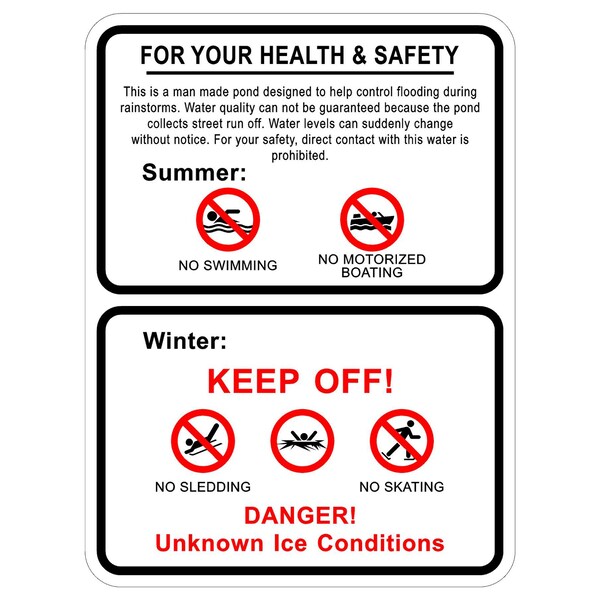Sign Solutions Usa For Your Health & Safety, Aluminum, 24 in x 18 in ...