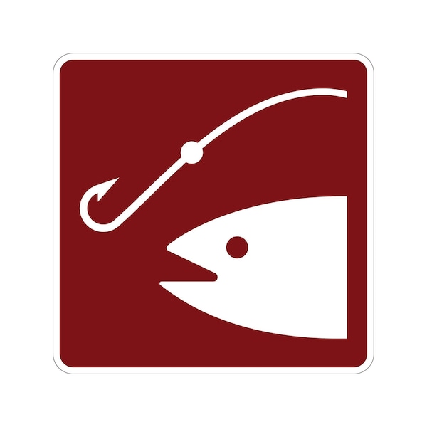 Sign Solutions Usa Fishing Area (Symbol), Aluminum, 30 in x 30 in ...