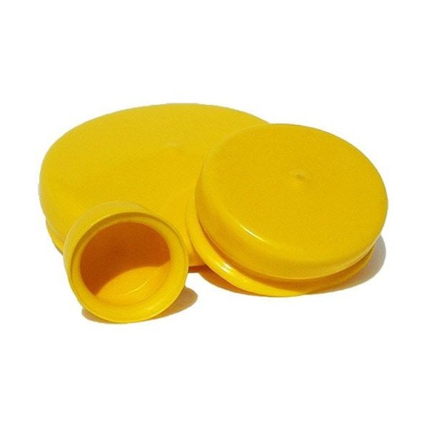Stockcap SR Flange Covers-SR3125-0.070-701-19-YELLOW, 70PK 050018 | Zoro