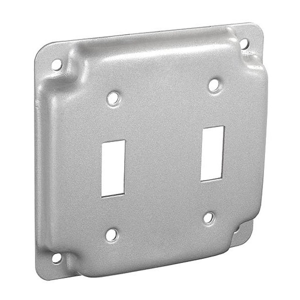 Southwire Electrical Box Cover, Square, Galvanized Steel, Toggle and ...