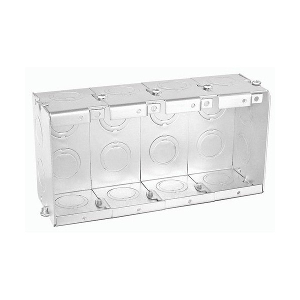 Southwire Electrical Box, 56 cu in, Masonry, 4 Gang, Steel TB-425-G | Zoro