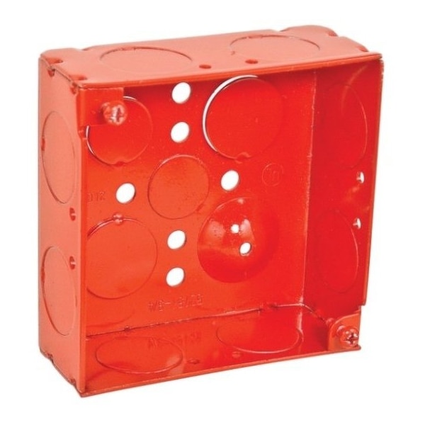 Southwire Electrical Box, 21 cu in, Square Box Type, 4 Gangs, Steel ...