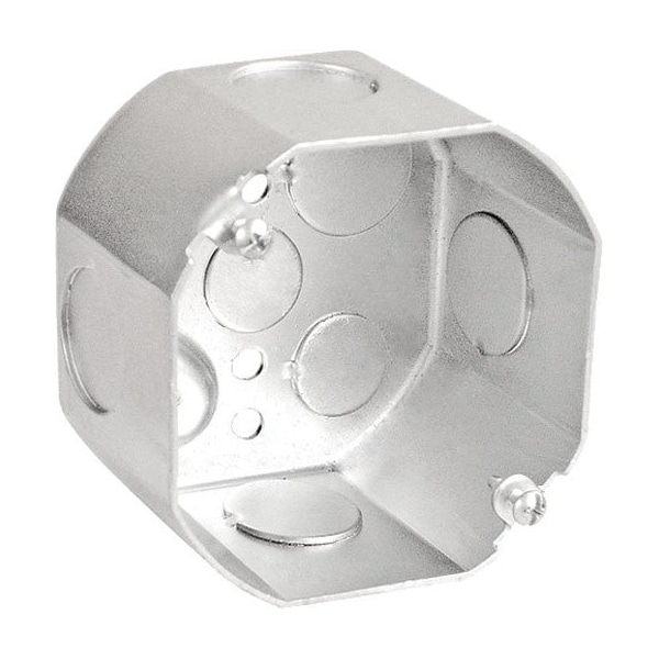 Southwire Electrical Box, 20 cu in, Octagon Box Type, Steel, Octagon ...