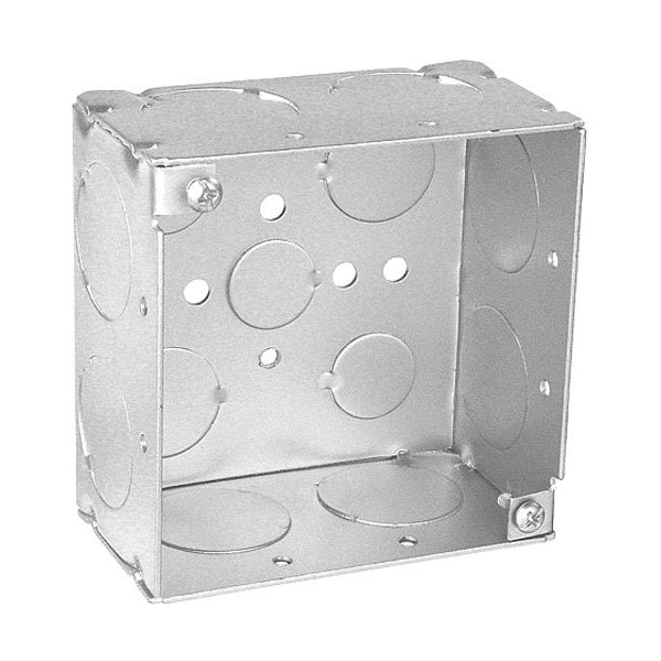 Southwire Electrical Box, 30.3 cu in, Square Box Type, 4 Gangs, Steel ...