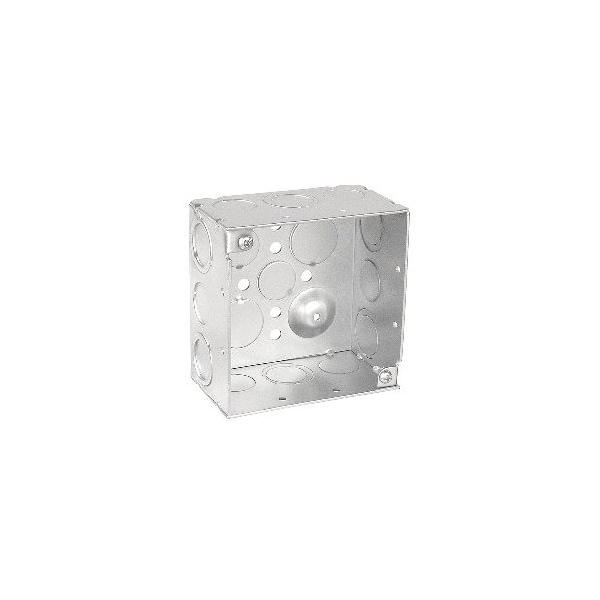 Southwire Electrical Box, 30.3 cu in, Square Box Type, 4 Gangs, Steel ...
