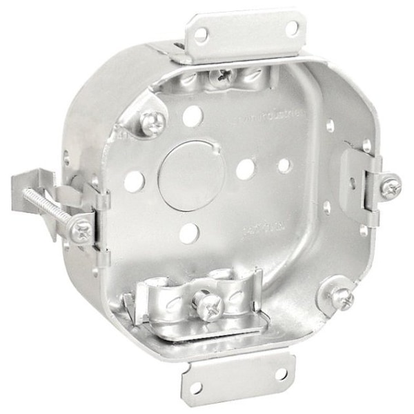 Southwire Electrical Box, 14 cu in, Octagon Box Type, Steel, Octagon ...