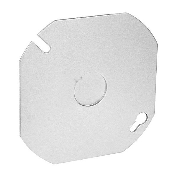 Southwire Octagon Cover Flat w/ 1/2" Knockout, 4", 50 Pak 54C6 | Zoro