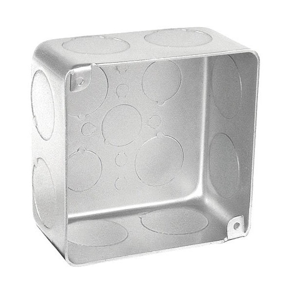Southwire Electrical Box, 30.3 cu in, Square Box Type, 4 Gangs, Steel ...