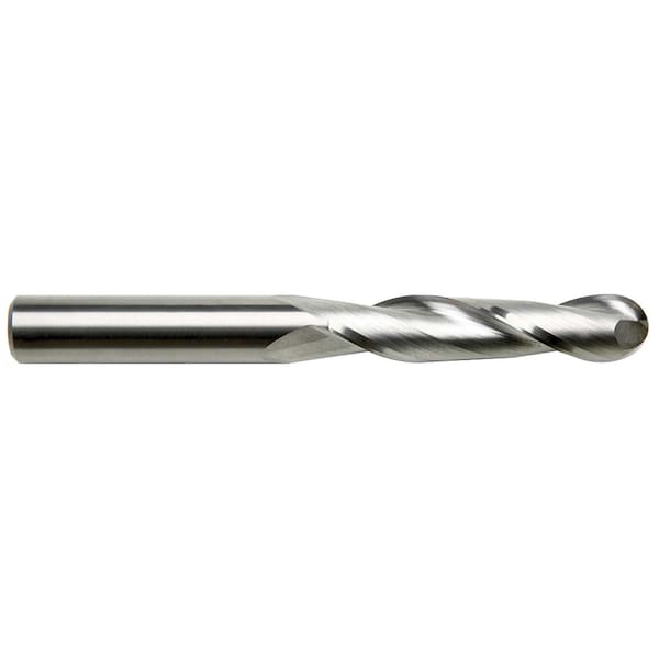 Gs Tooling 5.0mm Diameter x 5mm Shank 2-Flute Long Length Ball Nose ...