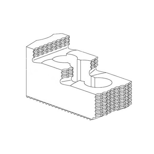Stm 200220mm Hard Top Jaws With Inch Serration Set Of 3 492000 | Zoro