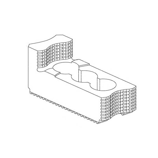 Stm 500mm Hard Top Jaws With Inch Serration Set Of 3 492008 | Zoro