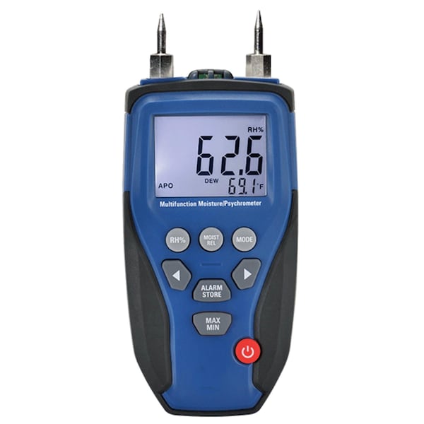 Sper Scientific Multifunction Moisture Meter with Psychrometer 850003 ...