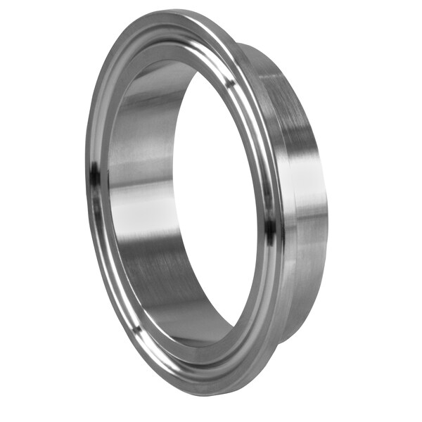 Steel & Obrien 8" Tri-Clamp End x Short Weld Ferrule - 7/8" Long 304SS ...