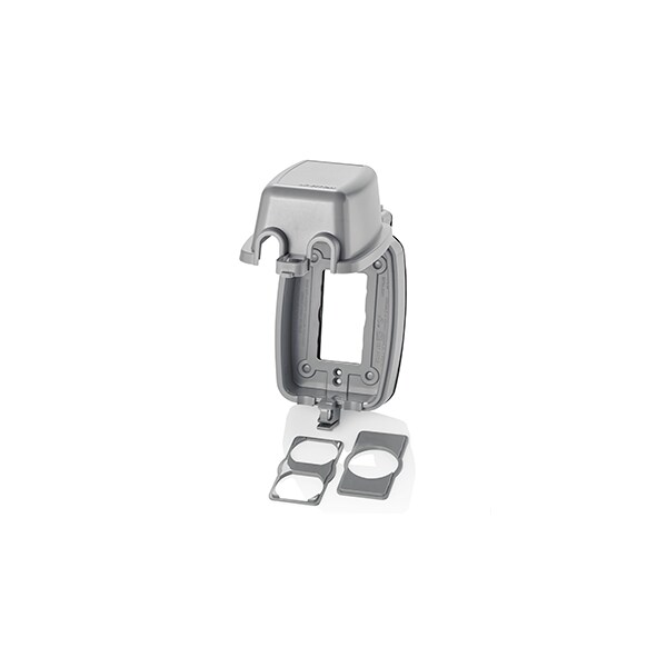 Leviton Electrical Box Cover, 1 Gang, Polycarbonate, GFCI Receptacle ...