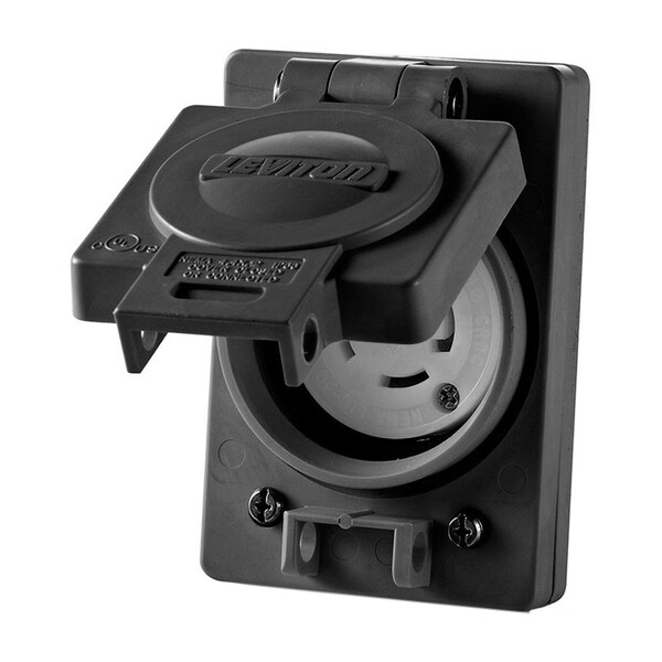Leviton Weatherproof Boxes L16-30R Wetguard Outlet Blk 99W76-SB | Zoro