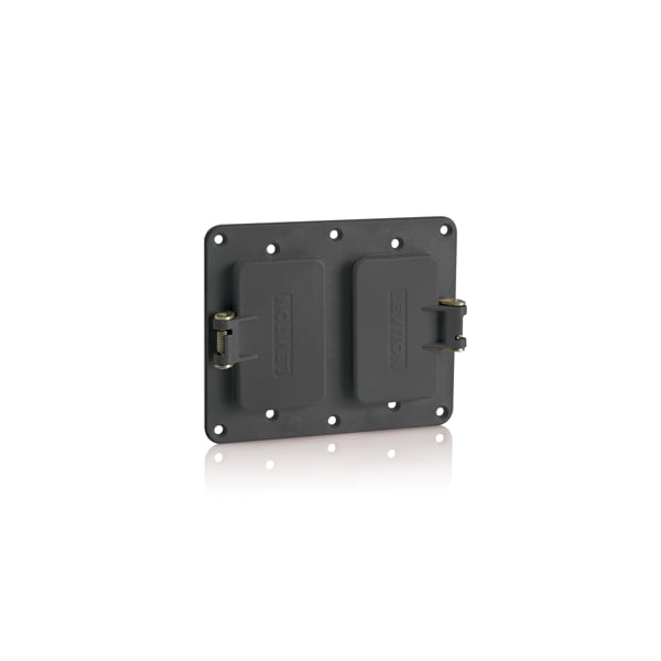 Leviton Power Distribution Units Pdus 2 Gang GFCI And GFCI Wp Cvr Black ...