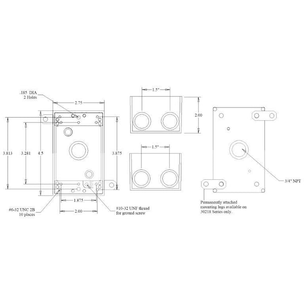 Mulberry Electrical Box, 18 cu in, Outlet Box Type, 1 Gang, Aluminum ...