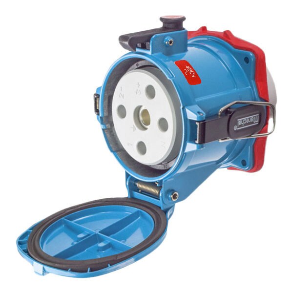 Meltric Pin & Sleeve Receptacle, 200 A, 480V AC, Three Phase, 2 Pole ...