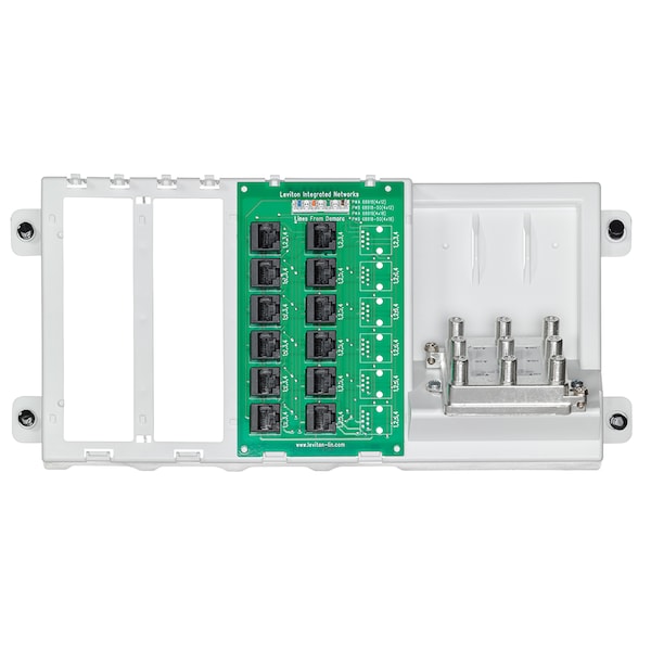 Leviton PATCH PANEL 4 X 12 TLDM W/8-WAY 2 GIG SPLITTER 47603-412 | Zoro