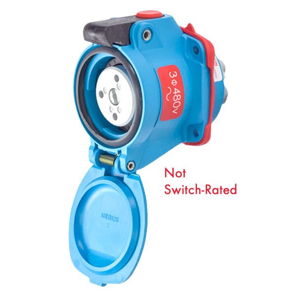Meltric Pin & Sleeve Receptacle, 20 A, 480V AC, Three Phase, 3 Pole ...