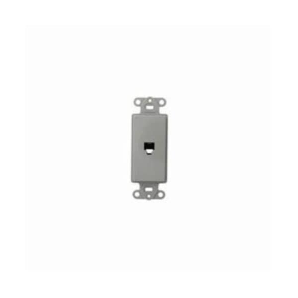 Leviton Rj Jack And Module Insert Dec 6P4C Gy 40649-GY | Zoro