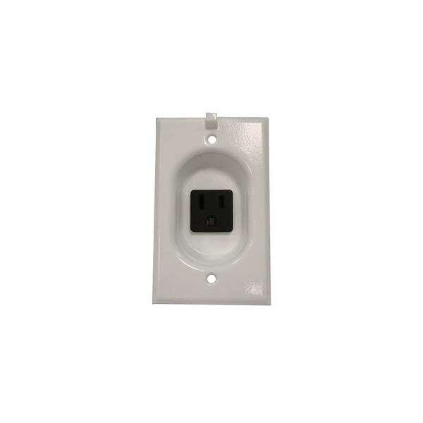 Mulberry Electrical receptacles WHITE CLOCK HANGER 40582 | Zoro