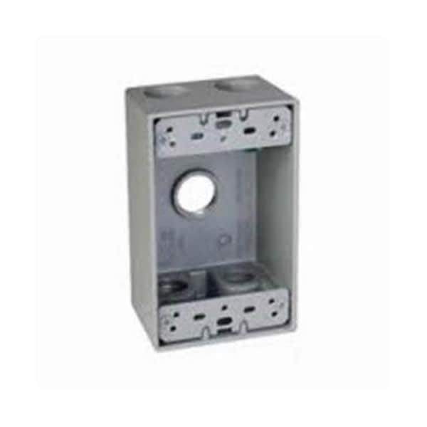 Mulberry Electrical Box, 18 cu in, Outlet Box Type, 1 Gang, Aluminum ...