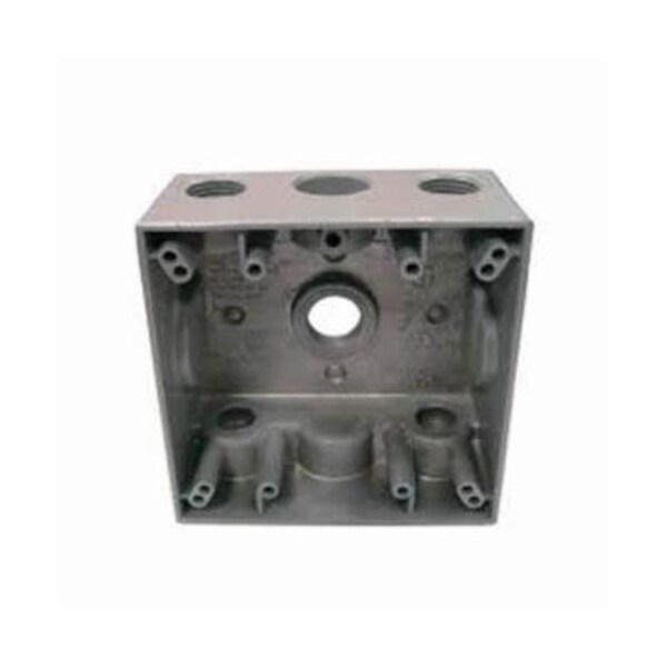 Mulberry Electrical Box, 30.5 cu in, Outlet Box Type, 2 Gangs, Aluminum ...