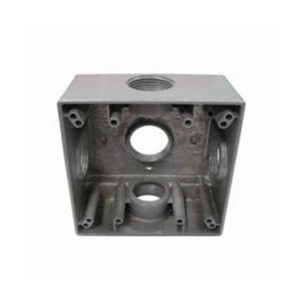 Mulberry Electrical Box, 30.5 cu in, Outlet Box Type, 2 Gangs, Aluminum ...