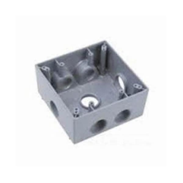 Mulberry Electrical Box, 30.5 cu in, Outlet Box Type, 2 Gangs, Aluminum ...
