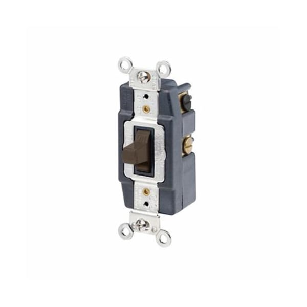 Leviton Toggle Switch 30A 120/277V Dpdt Maint Tgl Brown 1288 | Zoro