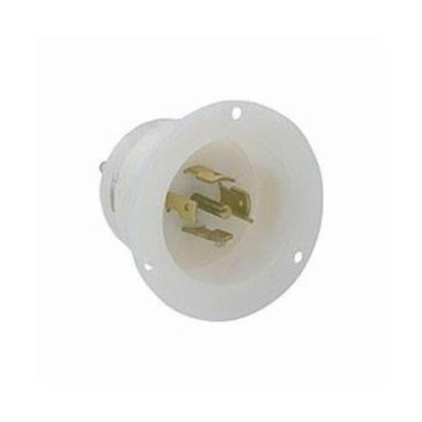 Leviton 20A Flanged Inlet Locking Receptacle 4P 5W 120/208V 2515 | Zoro