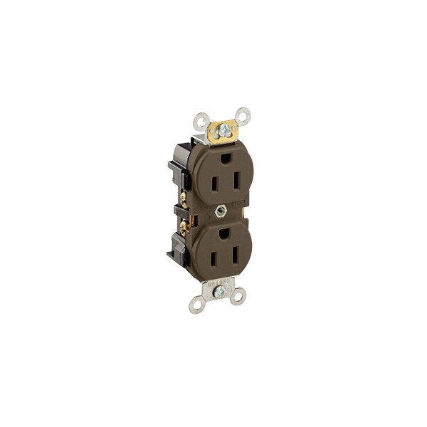 Leviton Electrical Receptacles Sm Duplex Rec - Brown 5252 | Zoro