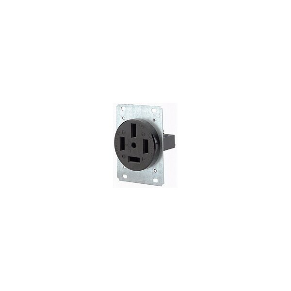 Leviton Receptacle, Single, 60A, 18-60R, 208V, Black 8360 | Zoro