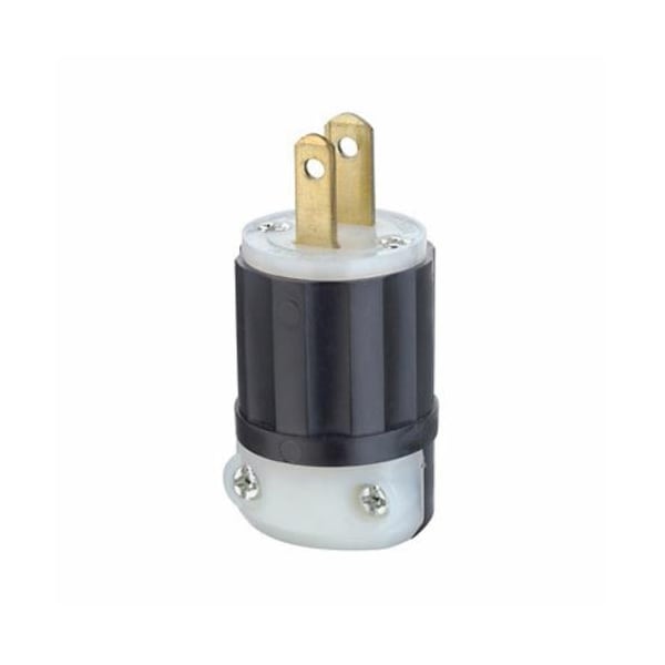 Leviton Electrical Plugs Midget Plug 15A 125V No Ground MS2-P | Zoro