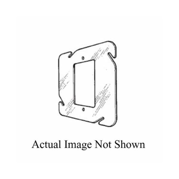Mulberry Electrical Box Cover, 1 Gang, Square, Galvanized Steel, Flat ...